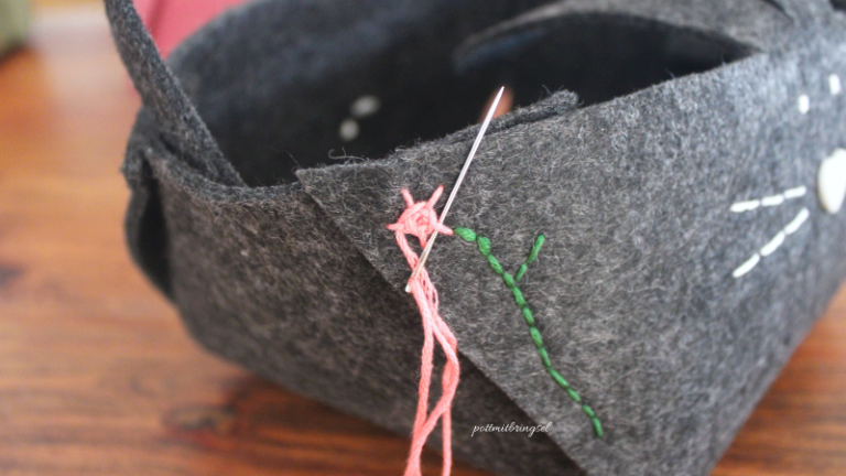 Osterkörbchen aus Filz basteln